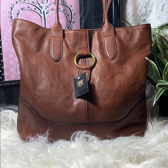 Frye | Bags | Frye Purse Leather Ring Tote Bag Cognac Euc | Poshmark